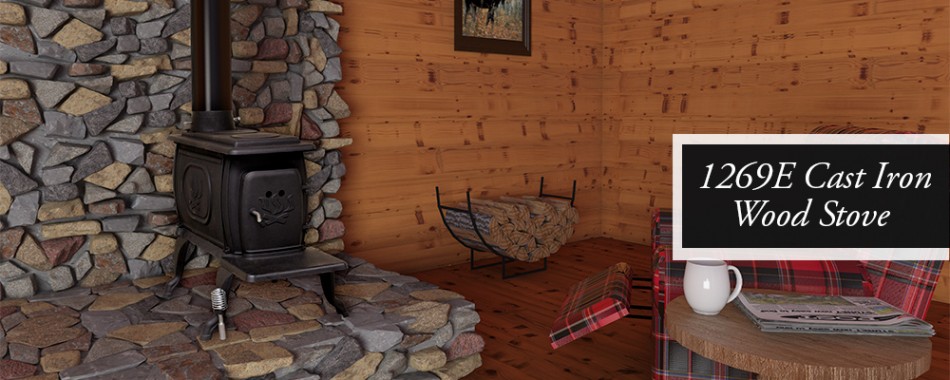 USSC Cast Iron Wood Stove 1269E